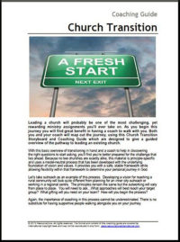 Church Transition: Coaching Guide with Storyboard - Ministry Specific ...